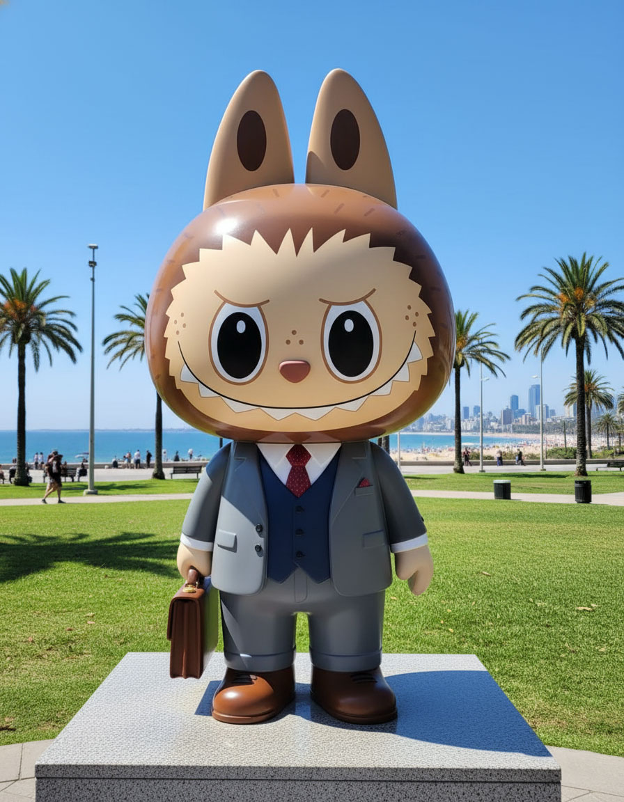 LABUBU Life Size Fiberglass Statue | Custom Display Sculpture by Tolili